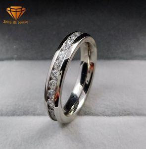Quality Stainless Steel Jewelry Titanium Jewelry Full Circle Gemstones 3.5mm Fashion Ring SSR2053 for sale