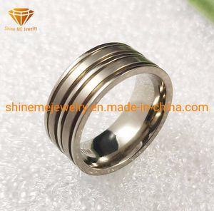 China Top Quality Polished and Matte Solid Titanium Jewelry Titanium Wedding Ring Tr1955 for sale
