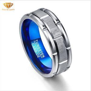 China Fashion Jewelry Silver Jewelry New Hot Selling Tungsten Couple Jewelry Tungsten Ring for Men and Women Wedding Rings Tst2302 for sale
