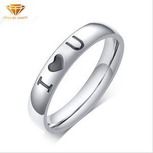 Quality Net Celebrity Ins Stainless Steel Ring I Love U Ring Simple Couple Ring Friendship Ring SSR2139 for sale