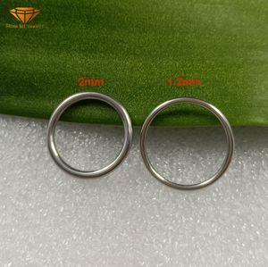 Quality Hot Sale Titanium Steel Personality Trend Round 2mm Stainless Steel Jewelry Finger Ring Ss4601 for sale
