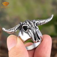 Quality Fashionable New Personalized Titanium Steel Polished Aries RAM Ring Titanium for sale