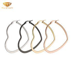 China Fashion Jewelry Heart-Shaped Drop Earrings Female Long Love Exaggerated Big Earrings Hollow Earrings Personalized Nightclub Earrings Er0046 for sale