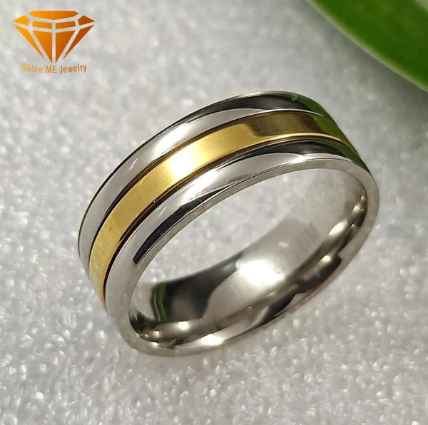 Quality High Quality Jewelry Engagement Gold Plated Jewelry Titanium Ring Titanium Wedding (TR1926) for sale
