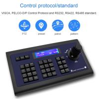 China RS232 RS422 RS485 PTZ Joystick Controller Mini Keyboard 255 Addresses 1200m Range for sale