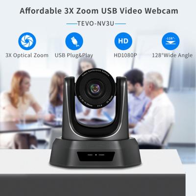 Cina Macchina fotografica di radiodiffusione installata facile di videoconferenza della macchina fotografica 1080P dello zoom HD PTZ di NV3U 3X in vendita