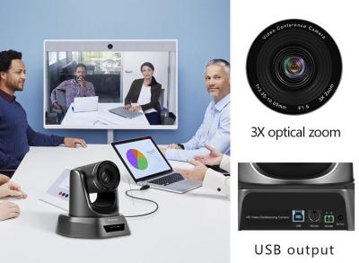 Cina Macchina fotografica di radiodiffusione installata facile di videoconferenza della macchina fotografica 1080P dello zoom HD PTZ di NV3U 3X in vendita