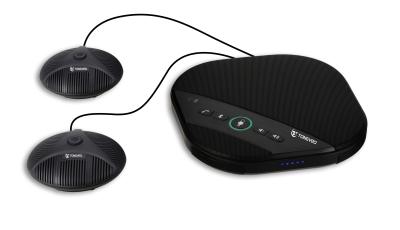 China 20x de camerafabrikanten van optische zoomfuncties volledige hd usb ptz met speakerphones met uitbreidingsmicrofoon Te koop