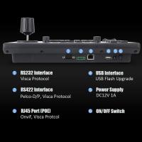 China RS422 PTZ Keyboard Controller LCD IP Joystick Controller for PTZ Camera 320x240 TFT for sale