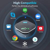 China TONGVEO 2.4G Wireless Speakerphone Conference Microphone 85dB Daisy Chain 5m Pickup for sale