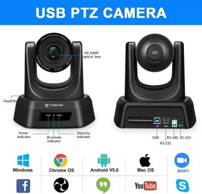 Cina video macchina fotografica di conferenza di USB PTZ dello zoom ottico 20X per la riunione Live Streaming in vendita