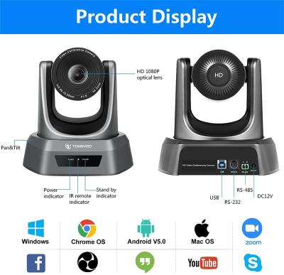Cina Macchina fotografica ottica dello zoom 1080P HD PTZ di TONGVEO 3X per Skype/videoconferenza dello zoom in vendita