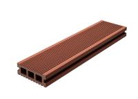 China 100x25mm Hollow Core Composite Decking 2200mm 2900mm WPC Classic Decking for sale