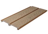 China 148x21mm Capped 3D WPC Composite Cladding 2.9m Waterproof Wood Plastic Decking for sale
