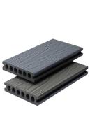 China Capped Composite Decking 138x23mm Brushing Embossing Recycled Plastic Decking Boards for sale