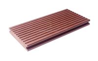 China 150x25mm WPC Floor Decking Outdoor Solid Wood Plastic Composite Panel Eco-Friendly for sale