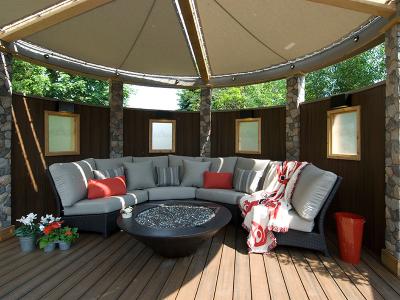 Chine Le Decking composé couvert extérieur Co composée a expulsé le Decking 2900mm à vendre