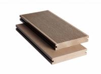China Co-Extruded WPC Decking Board 142x22mm Waterproof Solid Hard Wood Grain Outdoor Flooring for sale