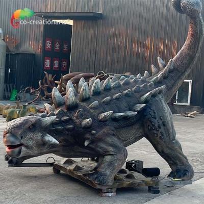 China Theme Park Life Size Animatronic Dinosaurs Ankylosaurus Realistic Dinosaur Model For Amusement Park for sale