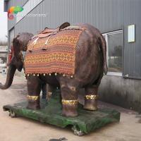 China CE Custom Made Animatronics Elephant Children Ride Interactive Equipment for sale