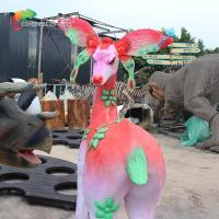 China Lighting Customizable Fiberglass Deer For Theme Park for sale