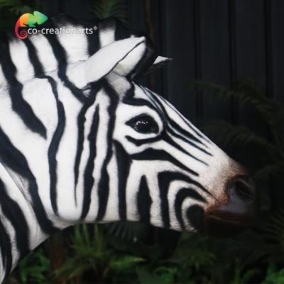 China Simulated Moveable Zebra Realistic Animatronic Animals For Zoo Exhibition Amusement Park Te koop