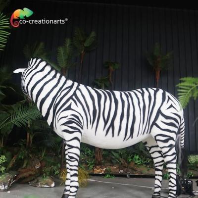 China Simulated Moveable Zebra Realistic Animatronic Animals For Zoo Exhibition Amusement Park Te koop