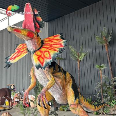 China Realistic Sound Lifelike Movements High Standard Dilophosaurus Dinosaur For Exhibition for sale