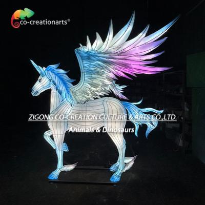 中国 輝く翼のユニコーン彫刻 販売のため
