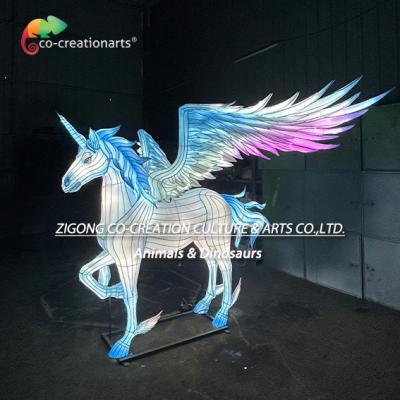 中国 輝く翼のユニコーン彫刻 販売のため