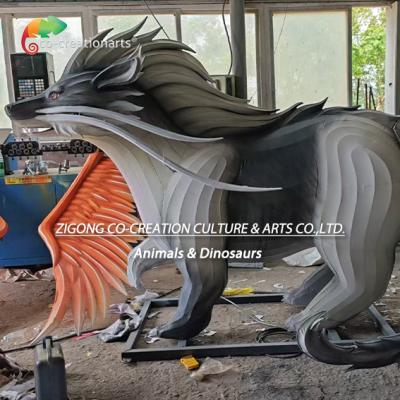 中国 LEDモホーク・クレストとドラゴン・テイル付きの未来的なホワイト・バッチャー・ランタン彫刻 販売のため