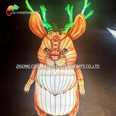 中国 鮮やかな緑色のロウソクを持つ 奇妙なマウスランタン 販売のため