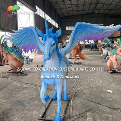 中国 輝く翼のユニコーン彫刻 販売のため