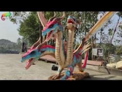 Artificial Animatronic Dragons For Theme Park Decoration