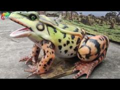 Grenouille grandeur nature d'animaux Animatronic réalistes de décoration de paysage résistant à l'eau
