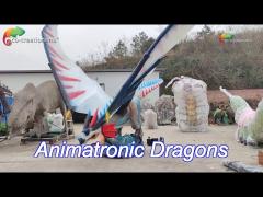 Simulation Color Animatronic Dragons Animatronic Model 5 Meters