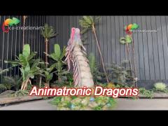 animatronic dragon theme park decoration life size realistic dragon model