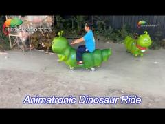 amusement park caterpillar scooter playground equipment realistic cartoon ride