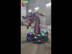 western fiery animatronic dragons sun proof