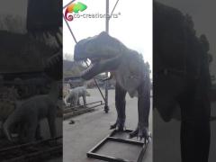 Sunproof-Fiberglas Animatronic T Rex Theme Park Dinosaurs Customized