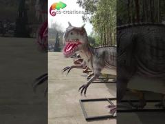 Vergnügungspark-große Fiberglas-Tiere lebensgroßer Allosaurus Animatronic Eco freundlich