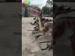 Personifiziertes Kundenbezogenheits-Fiberglas-Animatronic Replik-realistisches Dinosaurier-Modell