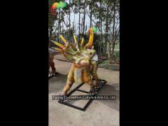 110vac fiberglass animatronic life size dinosaur statues styracosaurus model