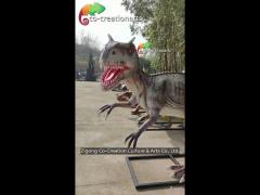 amusement park large fibreglass animals life size allosaurus animatronic eco friendly