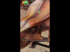 resin protoceratops large fiberglass animal statues dinosaur smooth surface
