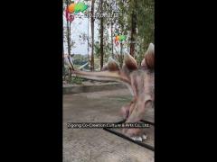 water proof replica fiberglass animatronic animatronic stegosaurus statue
