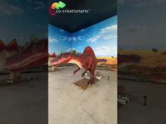 Realistischer animatronischer Dinosaurier Spinosaurus: Multi-Motion-Showstopper mit beweglichen Gliedmaßen, lebendiger Farbgebung & aquatischer Atmosphäre