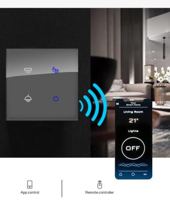 China Painel de toque sem fio moderado do controle do App móvel esperto de vidro de Tuya do interruptor de Zigbee à venda