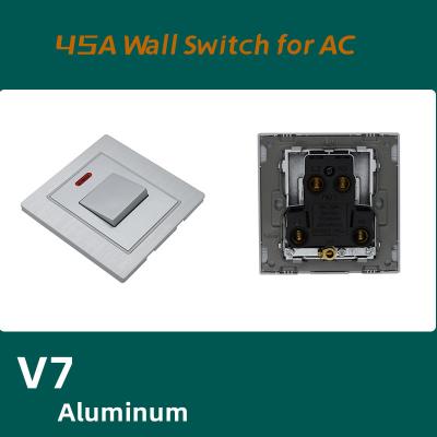 Cina Vetro/alluminio di Electrical Wall Switch 45A 250V del regolatore di CA in vendita