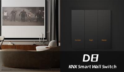 China Smart Home del interruptor de la luz de la pared del protocolo 24V de KNX/interruptor eléctrico de la pared plástica del hotel en venta